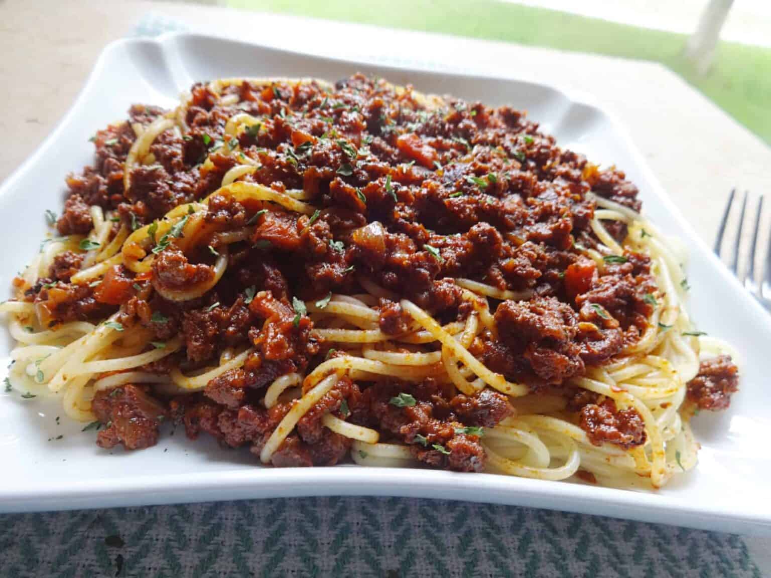 Spaghetti Bolognaise Sauce (Southern Style) - Savory With Soul