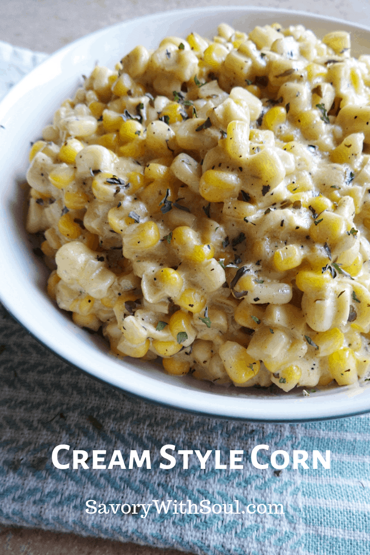 Cream Style Corn (Quick Creamed Sweetcorn) - Savory With Soul