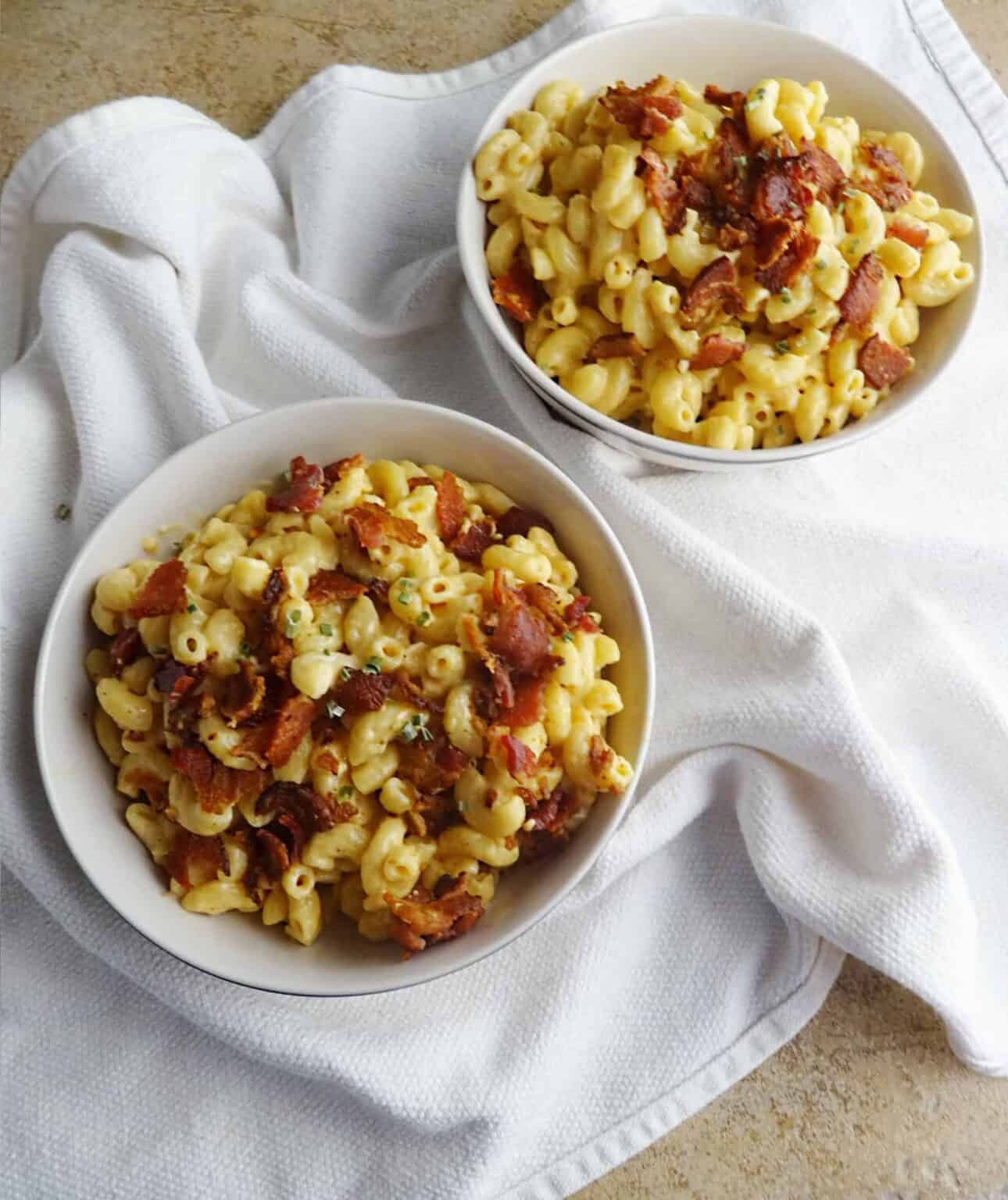 Bacon Mac and Cheese Recipe (Creamy & Delicious) - Savory With Soul
