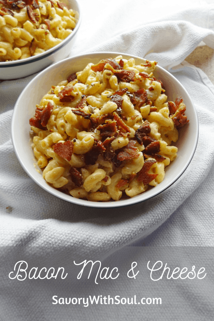 Bacon Mac and Cheese Recipe (Creamy & Delicious) - Savory With Soul