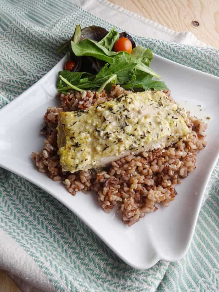 Baked Mahi Mahi Recipe w/ Lemon Butter Sauce - Savory With Soul