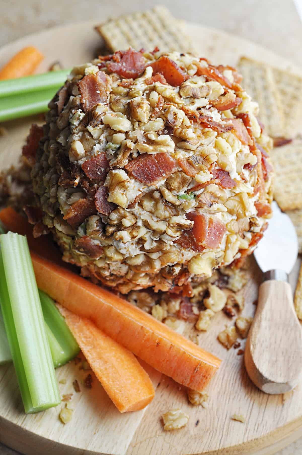 Cheese Ball Recipe with Bacon & Walnuts - Savory With Soul