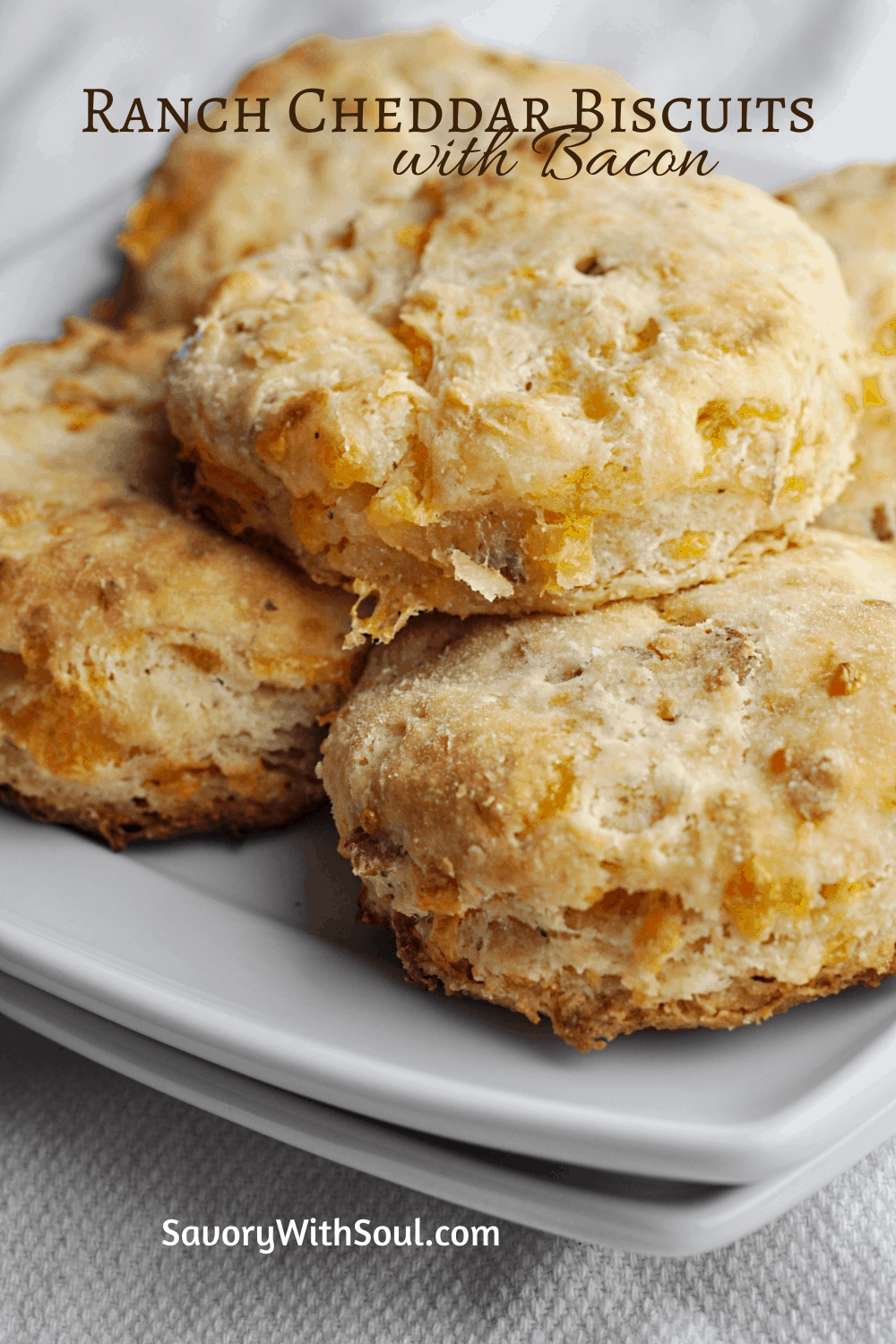 Ranch Cheddar Bacon Biscuits - Savory With Soul