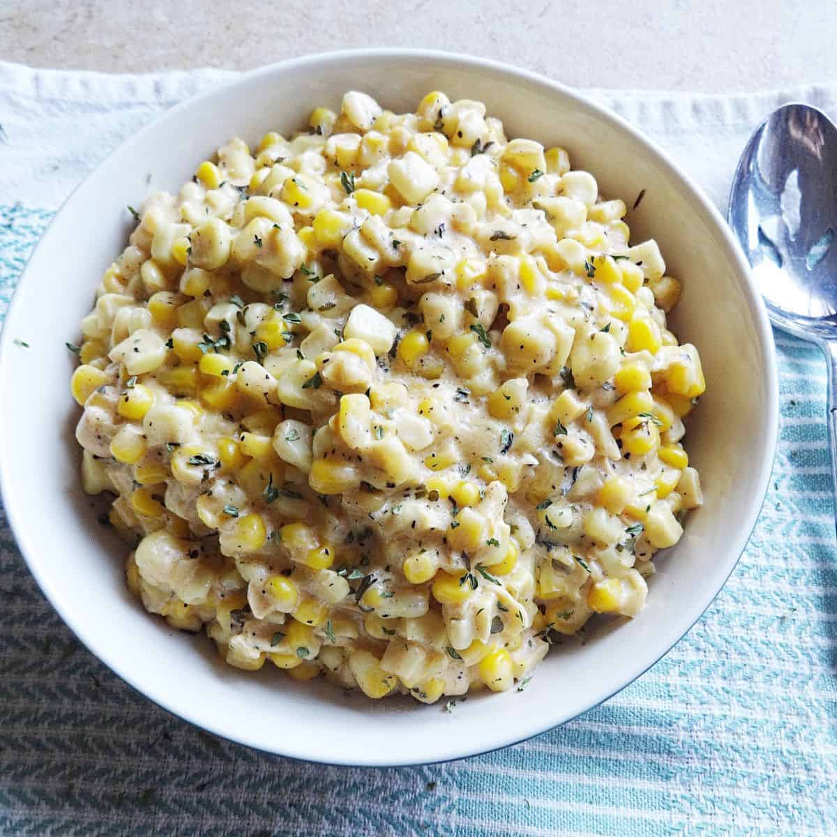 Cream Style Corn Recipe (quick & easy) - Savory With Soul