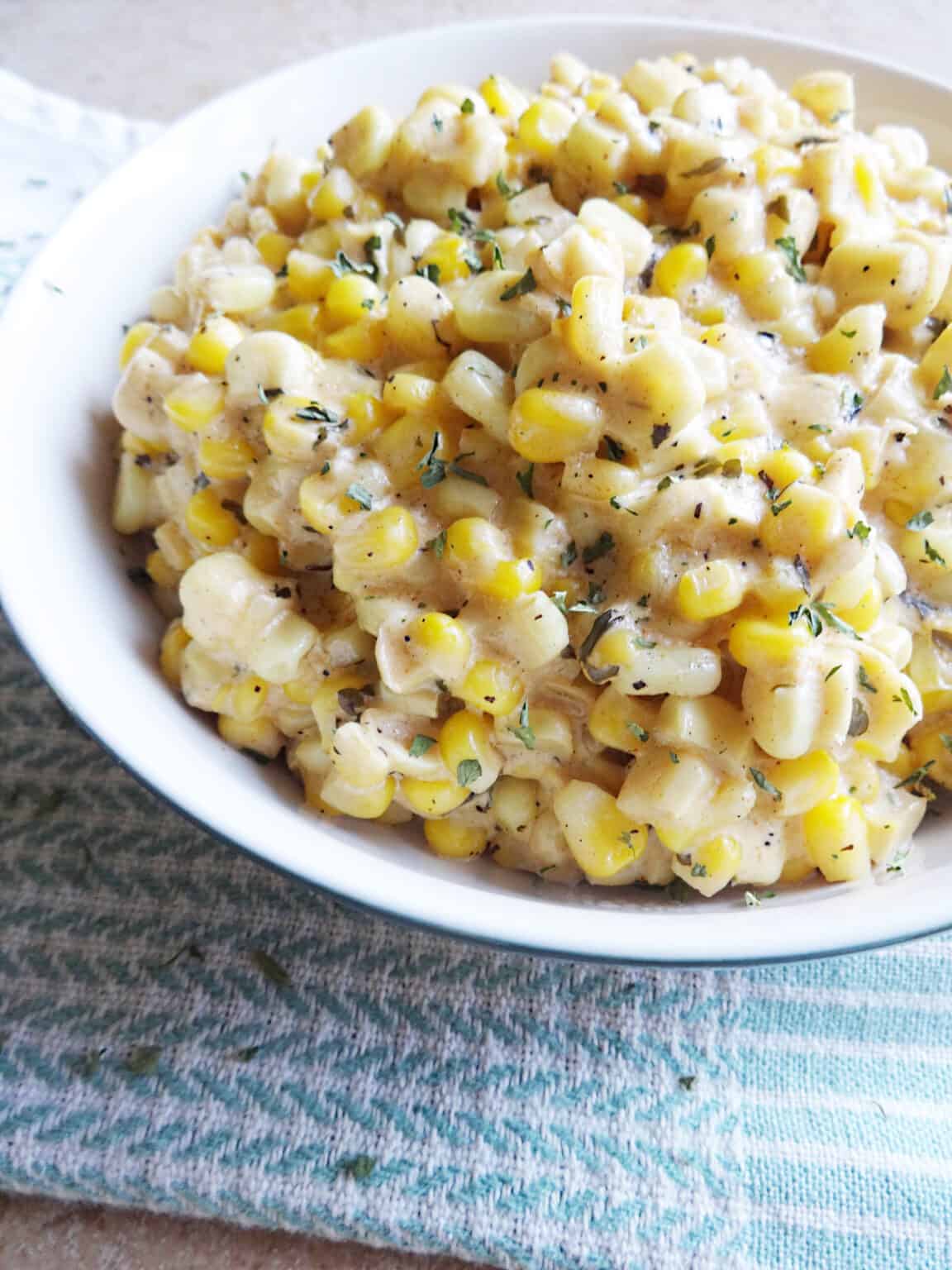 Cream Style Corn Recipe (quick & easy) - Savory With Soul