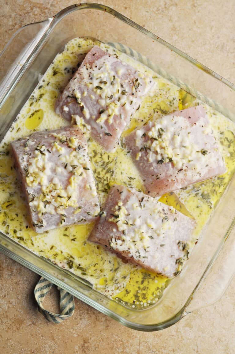 Baked Mahi Mahi Recipe w/ Lemon Butter Sauce - Savory With Soul