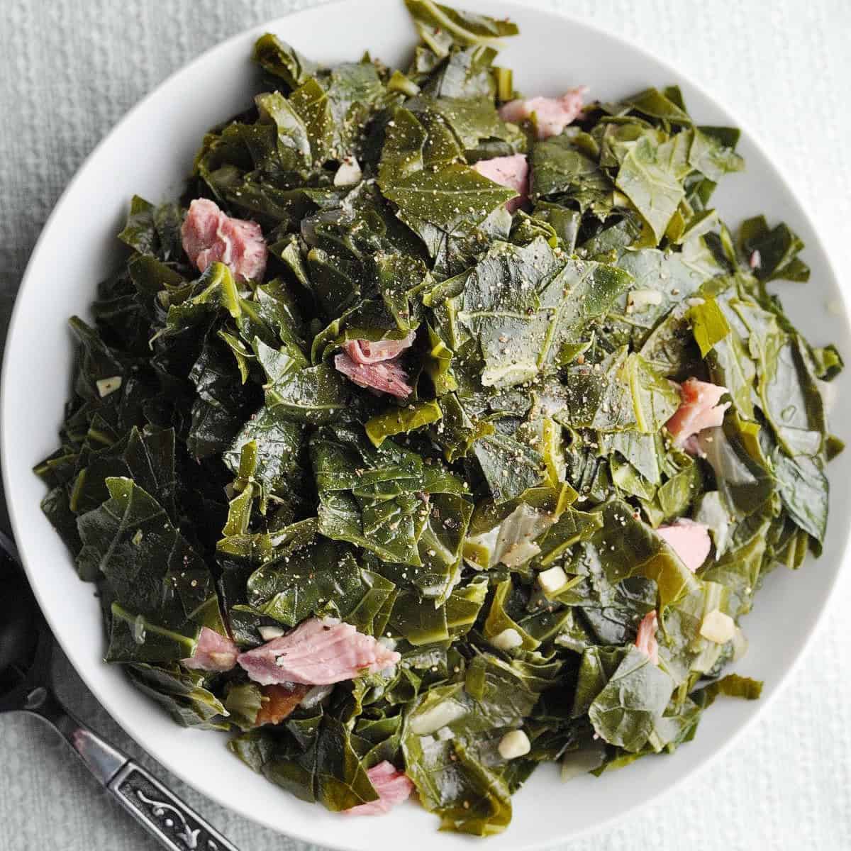 Southern Collard Greens Recipe (30 Minutes, Ham Hock)